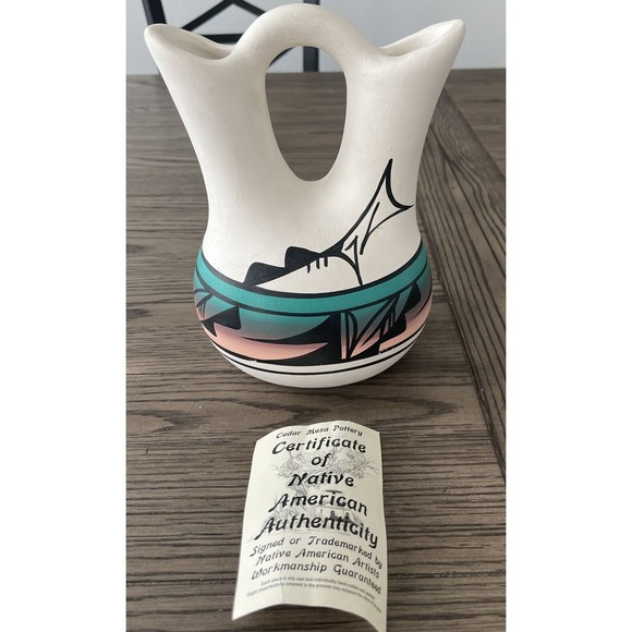 Art | Rare Native American Wedding Vase Signed El Din Cedar Mesa Pottery | Poshmark